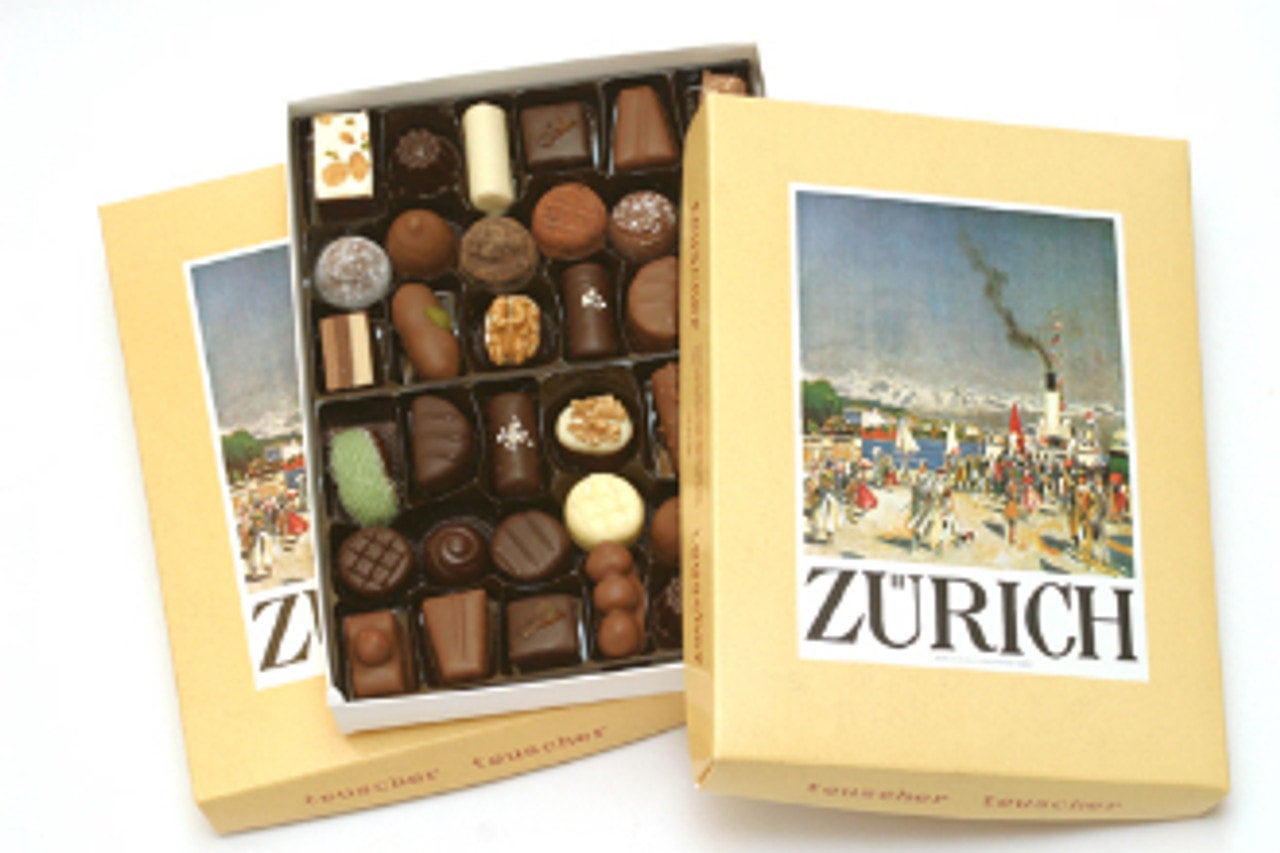 Lake Zurich 18oz Box 36--pieces | Teuscher Chocolates San Diego