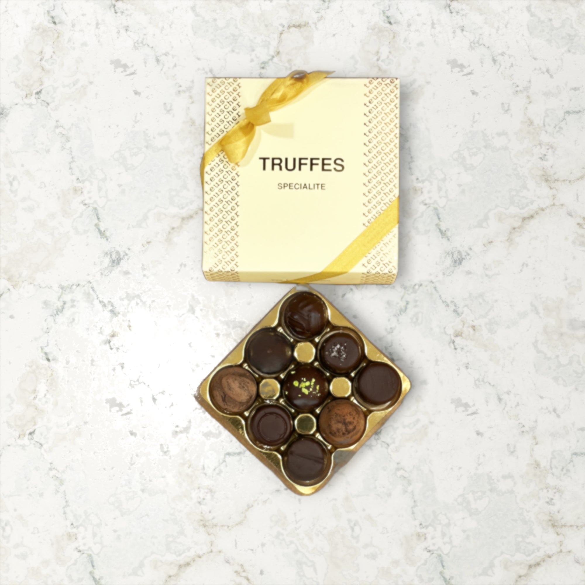 9 pieces Truffle Box | Teuscher Chocolates San Diego