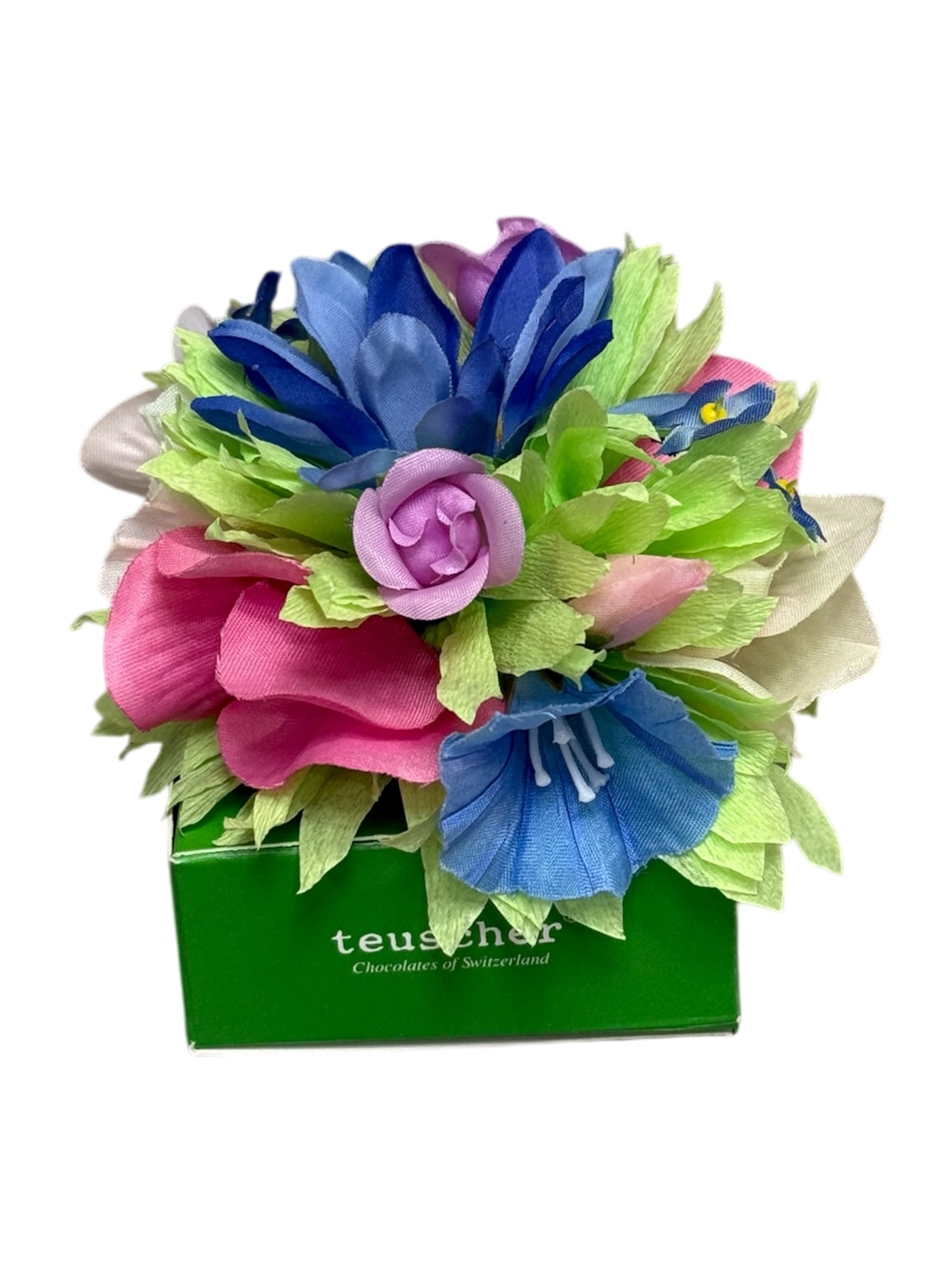 4 pieces Flowers Green Box | Teuscher Chocolates San Diego