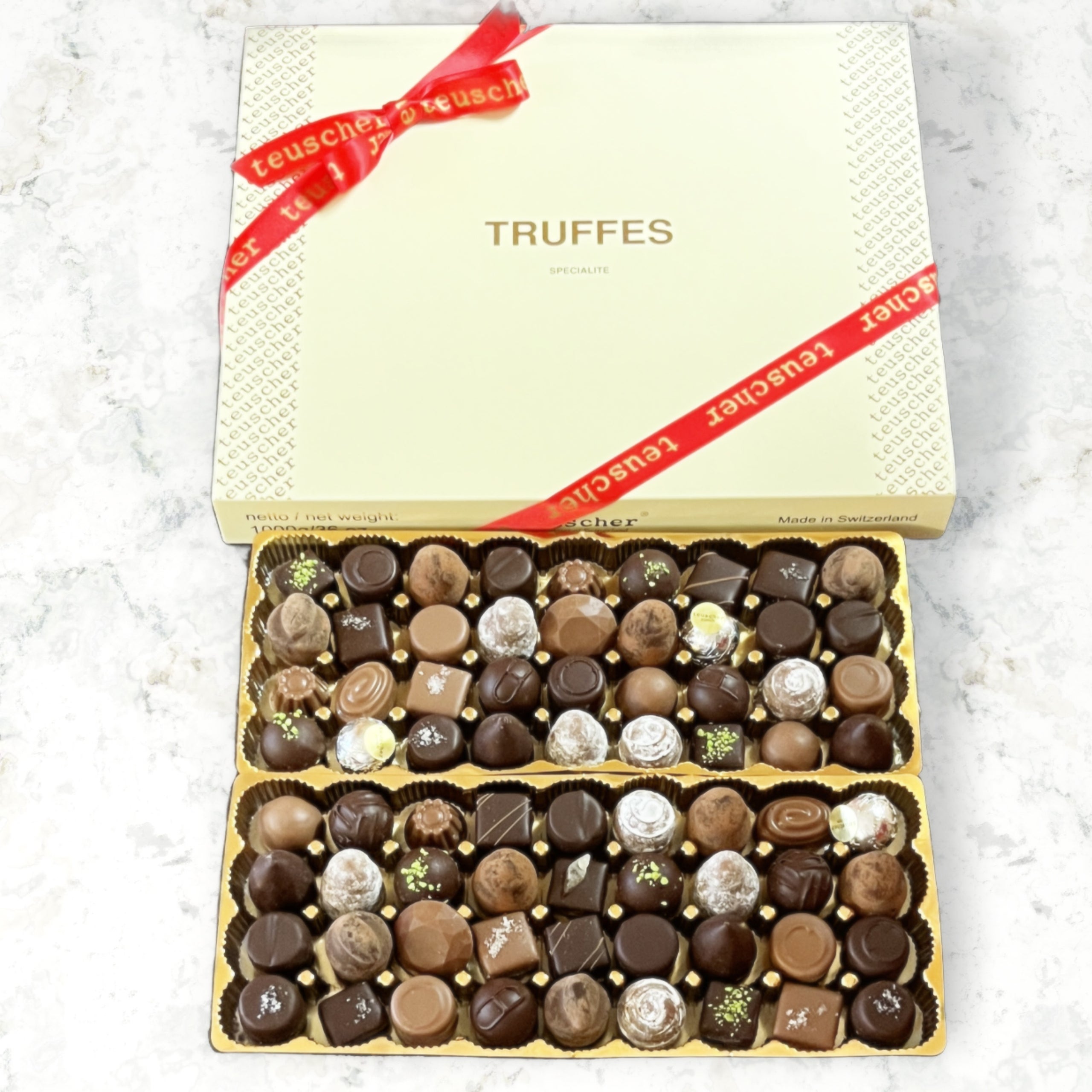 72 pieces Truffle Box | Teuscher Chocolates San Diego